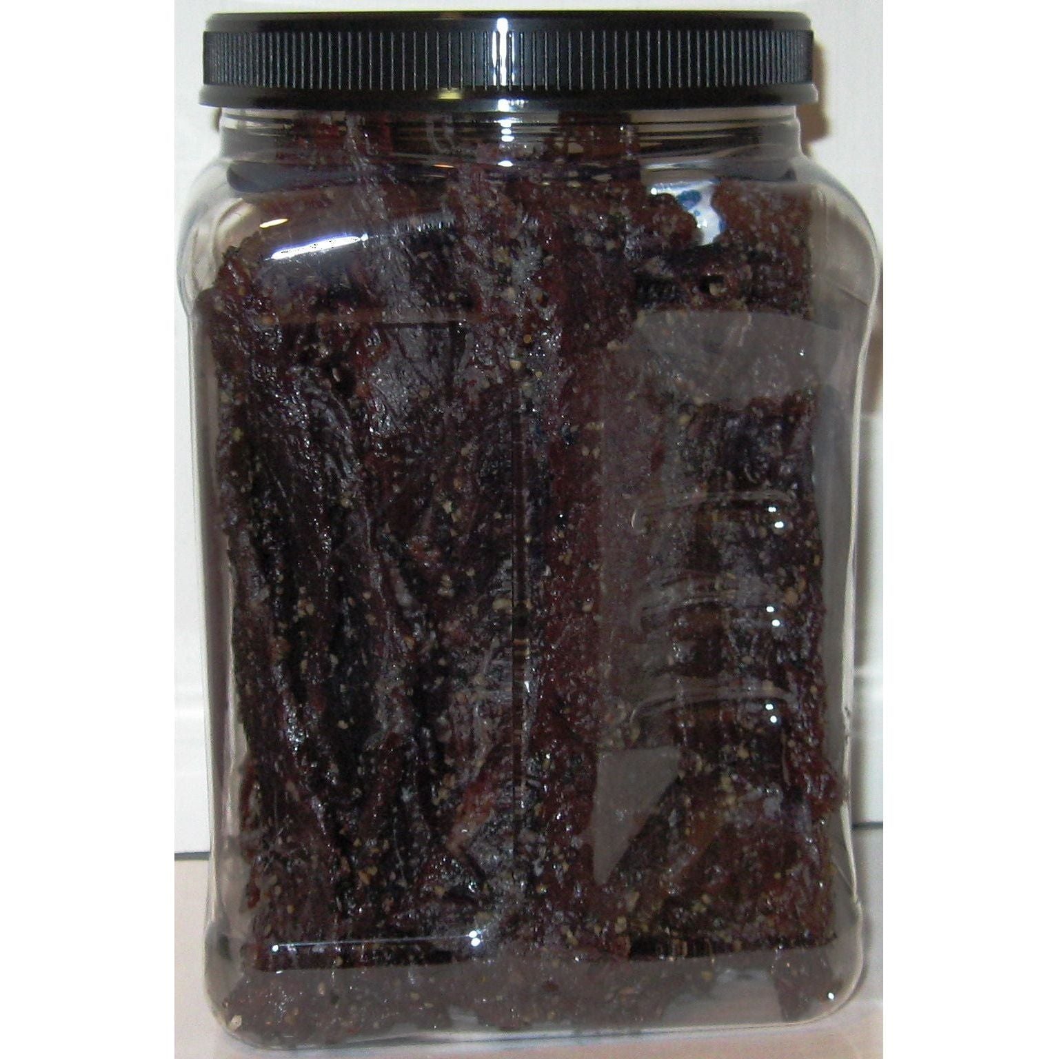 Reser's 1 Pound Natural Wood Smoked Peppered Beef Jerky Jar – Desperado ...